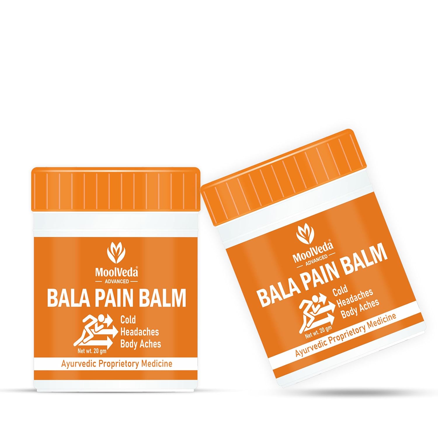 Moolveda Bala Pain Balm For Cold Headaches and Body Aches Relief, 20 g